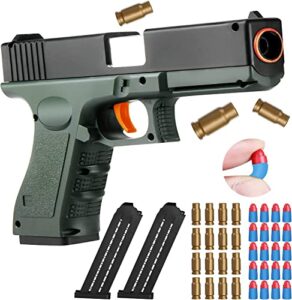 shooting game toy for kids, soft foam bullet blaster toy, pistol toys foam blaster soft bullet for educational toys pistol model for 14+ kids gift