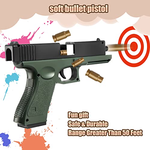 Shooting Game Toy for Kids, Soft Foam Bullet Blaster Toy, Pistol Toys Foam Blaster Soft Bullet for Educational Toys Pistol Model for 14+ Kids Gift