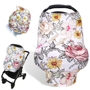 Floral Crib Sheet Car Seat Cover Pillow Covers