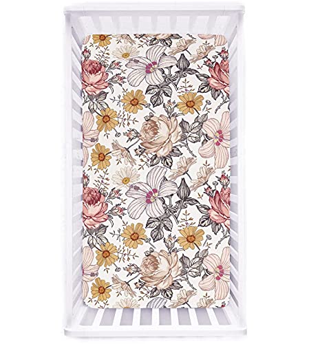 Floral Crib Sheet Car Seat Cover Pillow Covers