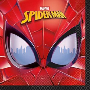 spider-man luncheon paper napkins | 7" x 7" | 16 pcs