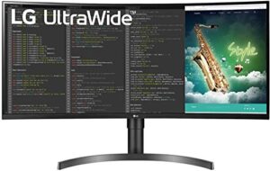 lg 35wn65c-b 35-inch-inch curved ultrawide qhd hdr monitor with freesync (renewed)