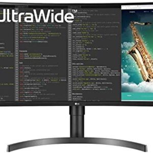 LG 35WN65C-B 35-inch-inch Curved UltraWide QHD HDR Monitor with FreeSync (Renewed)