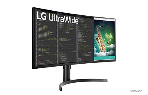 LG 35WN65C-B 35-inch-inch Curved UltraWide QHD HDR Monitor with FreeSync (Renewed)