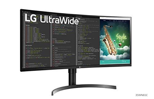 LG 35WN65C-B 35-inch-inch Curved UltraWide QHD HDR Monitor with FreeSync (Renewed)