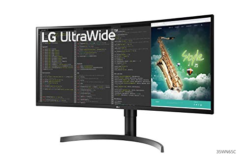 LG 35WN65C-B 35-inch-inch Curved UltraWide QHD HDR Monitor with FreeSync (Renewed)