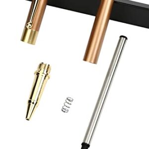 1314 Free Engraving pen Personalized custom pens Roller Ballpen, rose gold Ballpoint pen, Ball pen, Medium Refill Pen Black Ink, Custom Gifts for Men, Women, Classy Gift Box (rose gold Style 1)