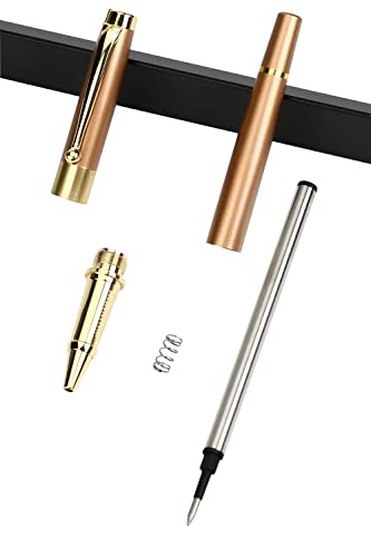 1314 Free Engraving pen Personalized custom pens Roller Ballpen, rose gold Ballpoint pen, Ball pen, Medium Refill Pen Black Ink, Custom Gifts for Men, Women, Classy Gift Box (rose gold Style 1)