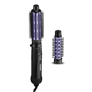 conair 2-in-1 hot air curling combo, includes 1.5-inch curl brush and 1-inch aluminum bristle brush