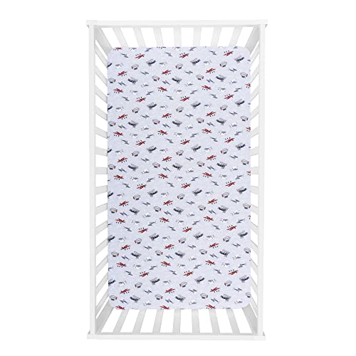 Sky Traveler Deluxe Flannel Fitted Crib Sheet