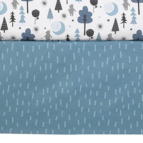 Lambs & Ivy Forever Pooh 3Piece Baby Crib Bedding Set, Blue