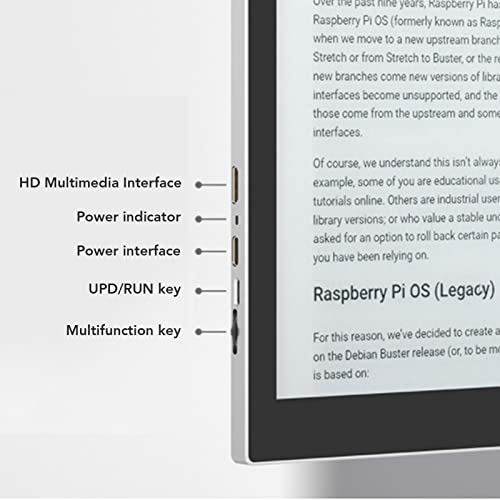 E Paper Monitor, Eyes Protection 100-240V 13.3inch Ink Display for Computer (US Plug)