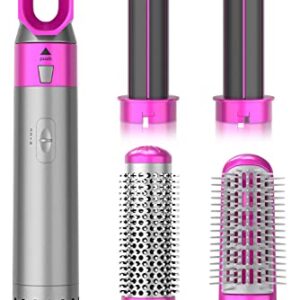 EWSBI Hair Dryer Brush Set，5 in 1 Detachable Blow Dryer Brush with Negative Ion Technology, Suitable for Straightening, Curling, Blow Drying of Hot Air Brush