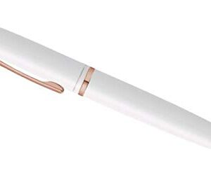 CROSS WHITE MEDALIST AND 23KT ROSE GOLD BALLPOINT PEN