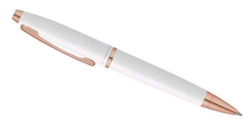 CROSS WHITE MEDALIST AND 23KT ROSE GOLD BALLPOINT PEN