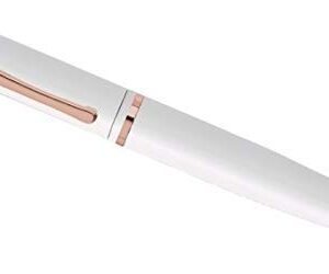 CROSS WHITE MEDALIST AND 23KT ROSE GOLD BALLPOINT PEN