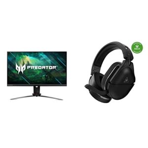 acer predator xb283k kvbmiipruzx 28" uhd 3840 x 2160 agile-splendor ips pc & console gaming monitor & turtle beach stealth 700 gen 2 max multiplatform amplified wireless gaming headset