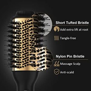 LANDOT Hair Blow Dryer Brush and Volumizer, One-Step Hot Air Brush for Drying, Straightening, Volumizing