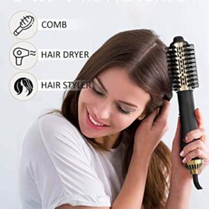 LANDOT Hair Blow Dryer Brush and Volumizer, One-Step Hot Air Brush for Drying, Straightening, Volumizing