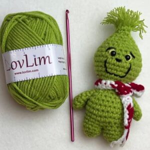 LovLim Crochet Yarn kit, 16 Soft Cotton Yarn Skeins,1000+ Yards, for Crochet and Knitting, Free Crochet/Amigurumi Patterns, Craft DK Yarn Perfect Starter Kit