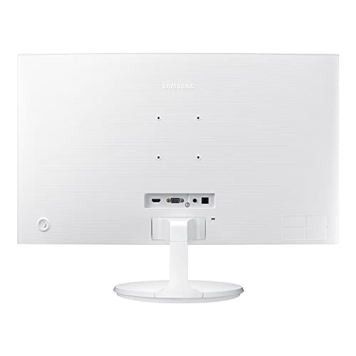 SAMSUNG 27" CF391 Curved FHD LED Monitor, White - 1800R Curvature, 1920 x 1080 Resolution, 4 ms Response Time, 16:9 Aspect Ratio, 3000:1 Static Contrast Ratio, VGA + HDMI Inputs