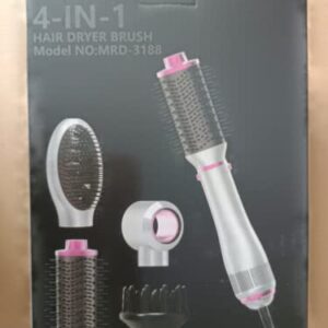 Hair Dryer Brush Set - KOOVON 4 in 1 Blow Dryer Brush in one, Negative Ion Blowout Brush Detachable Hot Air Brush for Drying/Straightening/Curling, One-step Volumizer Styler Brush with Ceramic Coating