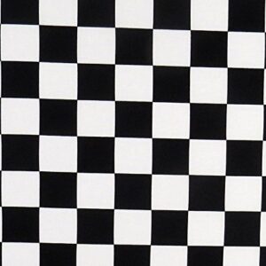 SheetWorld 100% Cotton Percale Fitted Crib Toddler Sheet 28 x 52, Black White Checkerboard, Made in USA