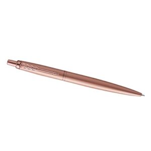 parker jotter xl ballpoint pen | monochrome matte rose gold | medium point | blue ink | gift box