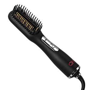 chi 3-in-1 hot smoothing dryer brush with three preset modes for customized styling