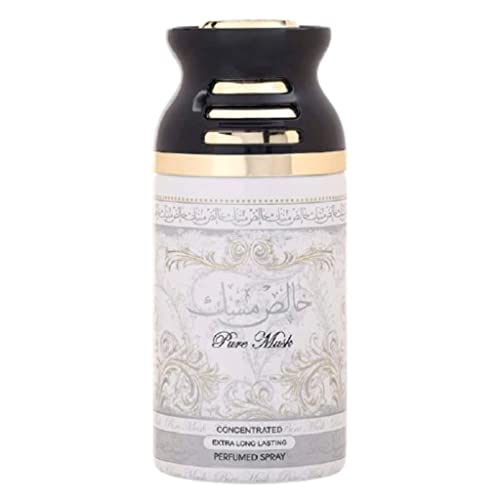 Pure Musk Deodorant - 250ML (8.4 oz ) I Pure Musk, 12 Pack | Oriental DEO with a Classic Combination of Oudh, Roses & Vanilla I Energizing Oud Fragrance I Classy Unisex Scent I Summer Deo Fresh, Citrus, Pepper I Vanilla, Jasmine, White Musk, Ambergris & S