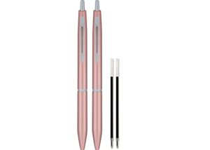 pilot acroball 1000 ultra-premium ball point pen, 0.7 mm fine point, black ink, rose gold barrel-2 pens with 2 bonus reffills