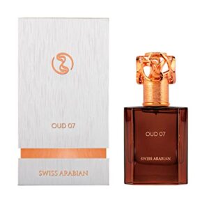 SWISS ARABIAN Oud 07 - Luxury Products From Dubai - Long Lasting And Addictive Personal EDP Spray Fragrance - A Seductive, Signature Aroma - The Luxurious Scent Of Arabia - 1.7 Oz