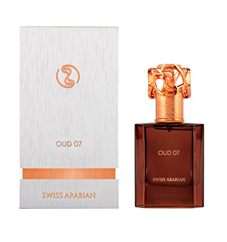 SWISS ARABIAN Oud 07 - Luxury Products From Dubai - Long Lasting And Addictive Personal EDP Spray Fragrance - A Seductive, Signature Aroma - The Luxurious Scent Of Arabia - 1.7 Oz