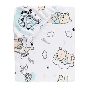 Lambs & Ivy Disney Baby Winnie The Pooh Hugs White Fitted Crib Sheet