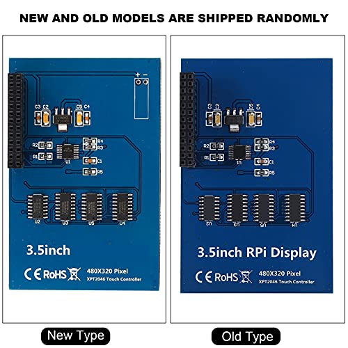 SHYEKYO 3.5inch Monitor, Touchscreen Portable Professional 480×320 PCB for Raspberry Pi 4B for Daily Work Study