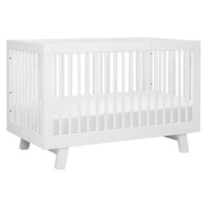 babyletto hudson 3-in-1 convertible crib with toddler bed conversion kit in white, greenguard gold certified , 53.75x29.75x35 inch (pack of 1)