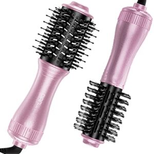 dan technology one step hair dryer and volumizer,small blow dryer brush,2 inch lightweight electric brush hair, blow dry round brush,ceramic hot brush & styler,small brush hair dryers for women…