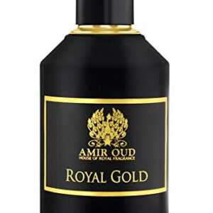 Royal Gold, by Amir Oud Fragrance, unisex parfum spray, fragrance parfum, long lasting parfum, 100 ml (3.4 fl.oz) Extrait de Parfum