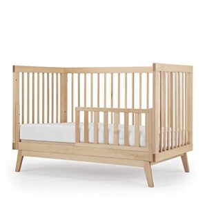 dadada Baby Soho 3-in-1 Convertible Crib – GREENGUARD Gold Certified, Made in Italy, Solid Beechwood – Adjustable Mattress Height, Modern Design 53.15 x 29.95 x 36.7 in 3 Colors (Natural)