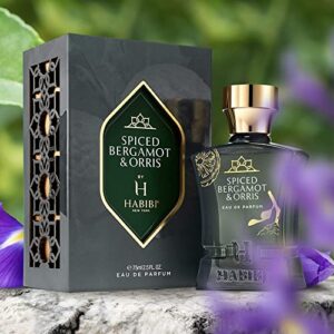 H HABIBI Spiced Bergamot & Orris Find Your Signature Scent with this Luxury Mens EDP - Eau de Parfum Fragrance - Unique & Long-Lasting Cologne for Men Made with Rare Exotic Notes