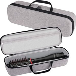 travel case for revlon hair dryer brush, portable lightweight hard carrying case storage bag for revlon one step volumizer plus 2.0 hot air brush, hot tools volumizer case