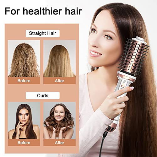 Blowout Hair Dryer Brush Hot Air Blow Pulchram Salon One Step Volumizer Styler