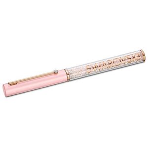 swarovski crystalline gloss ballpoint pen pink rose-gold plated