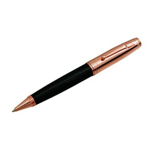 monteverde invincia rose gold with black carbon fiber ballpoint pen (mv40060)