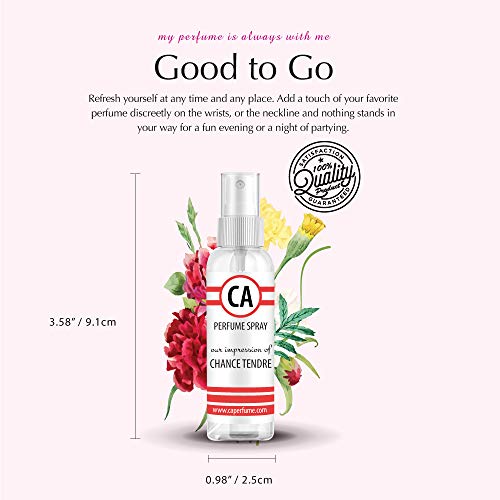 CA Perfume Niche Women Set Impression of (Love in White + Spring Flower + Aventura for Her + Velvet Rose Oud + WildBlubell) Fragrance Sample Travel Size Parfum Sprayer (2 Fl Oz/60 ml) x 5