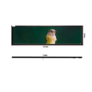 MEIFA 8.8 Inch Strip LCD Screen 1920X480 HSD088IPW1 -Compatible Driver Board Second Monitor Aida64 Sub Display