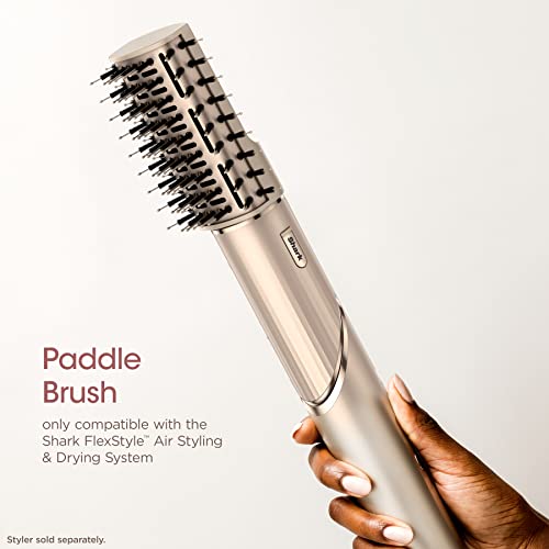 Shark XSKHD4PBA FlexStyle Paddle Brush, Attachment for FlexStyle Blow Dryers, Hair Drying & Styling Tool, Hot Air Brush Straightening for Straight, Wavy, Curly, and Coily Hair, Stone