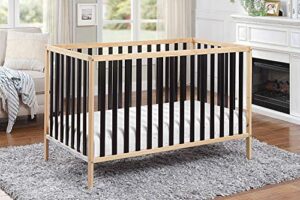 baby cache deux remi island 3-in-1 convertible crib (do re me) natural & black