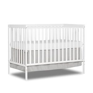 dream on me synergy 5-in-1 convertible crib in white, greenguard gold certified