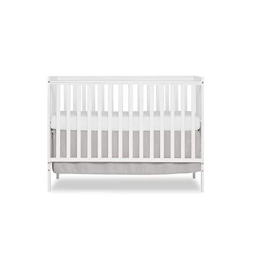 Dream On Me Synergy 5-In-1 Convertible Crib In White, Greenguard Gold Certified